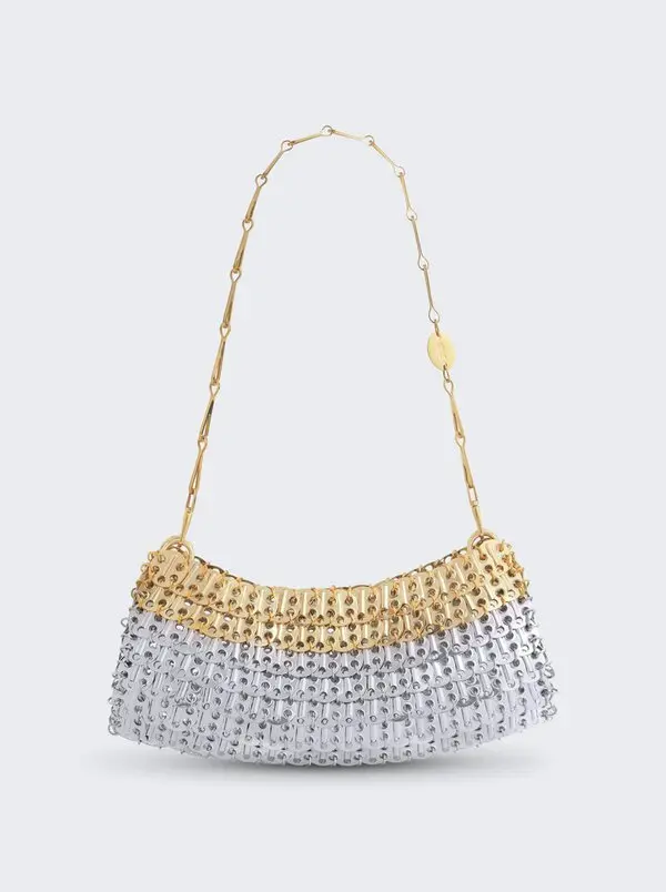 Rabanne 1969 Clutch Skyline Metal Bag Silver And Light - Gold