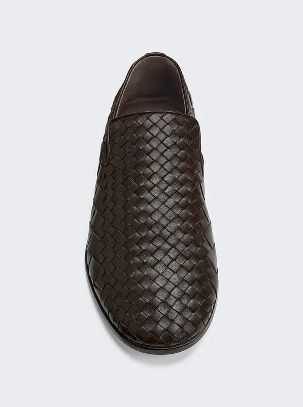 Bottega Veneta Intrecciato Leather Slipper - Brown