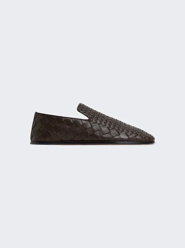 Bottega Veneta Intrecciato Leather Slipper - Brown