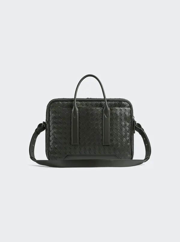Bottega Veneta Soft Intrecciato Leather Briefcase