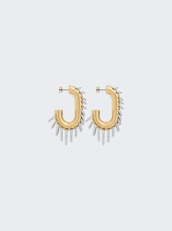 Rabanne Punk Xl Link Earrings And Silver