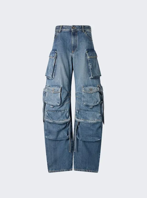 Attico Cargo Jeans Washed