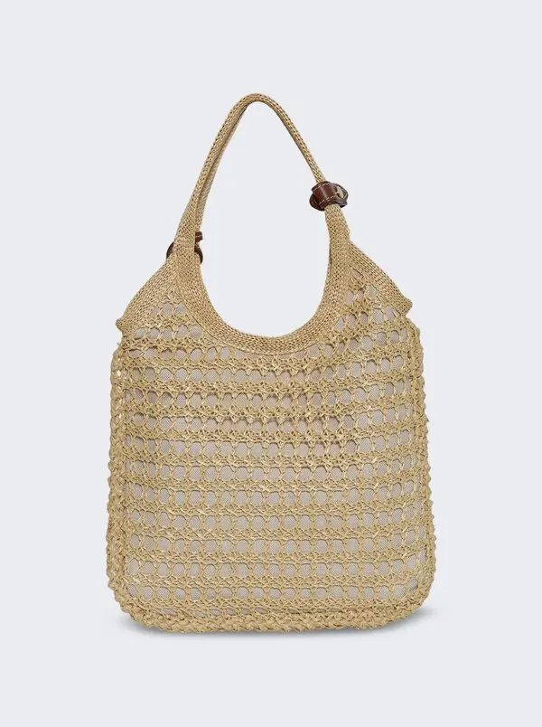 Miu Miu Ivy Raffia Crochet Mini Bag