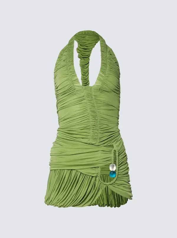 Christopher Esber Beach Glass Bubble Mini Dress Dypsis