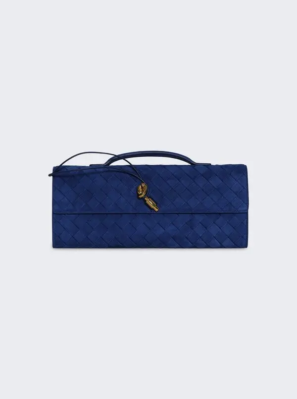 Bottega Veneta Andiamo Clutch Bag - Blue