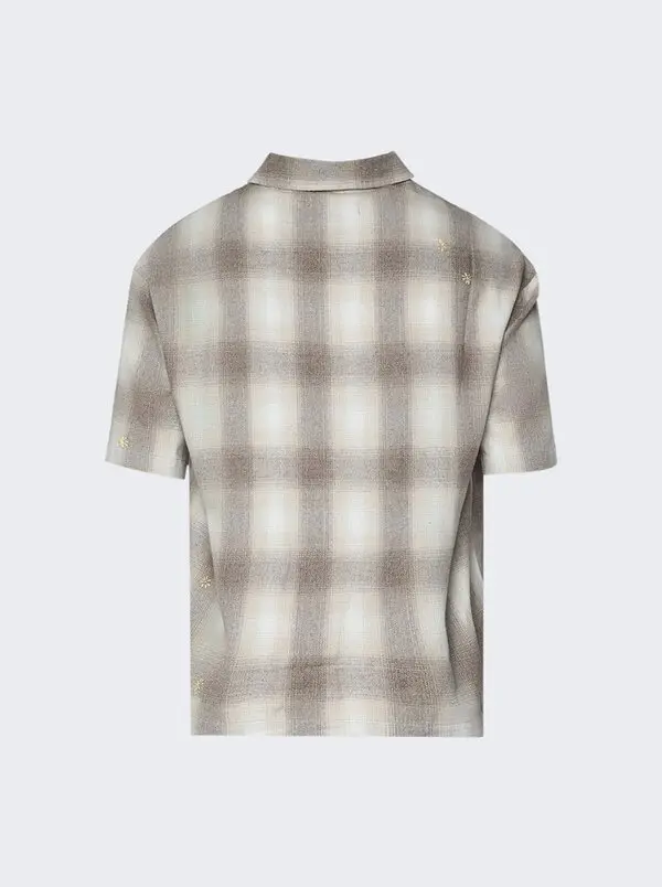 NAHMIAS Flannel Button Up Shirt Sand Sand