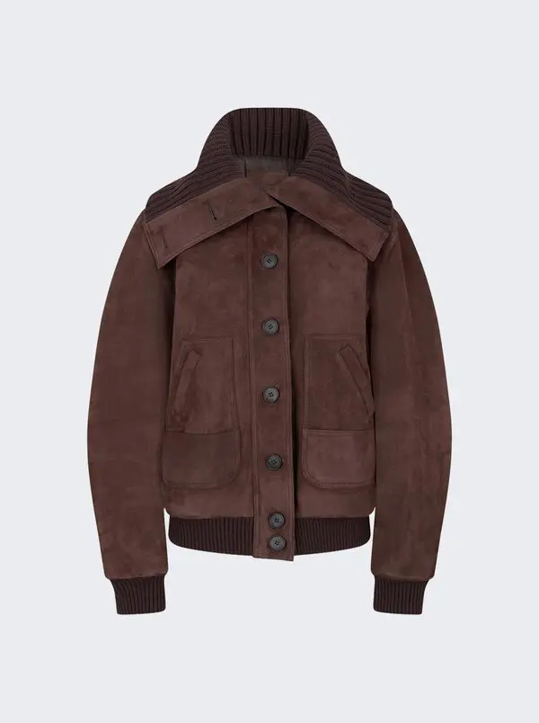Attico Bomber Jacket Dark