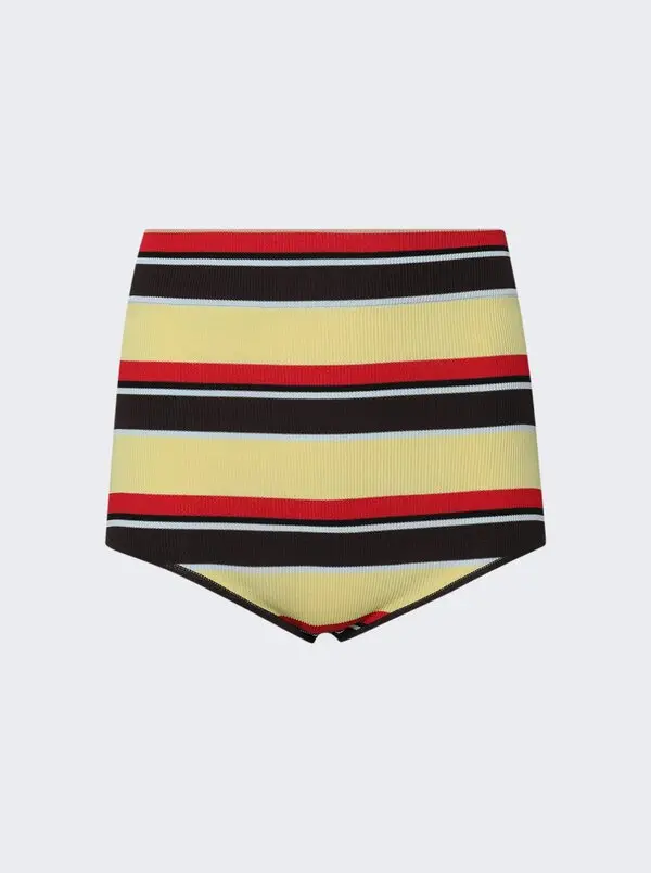 Rabanne Knit Shorts Yellow