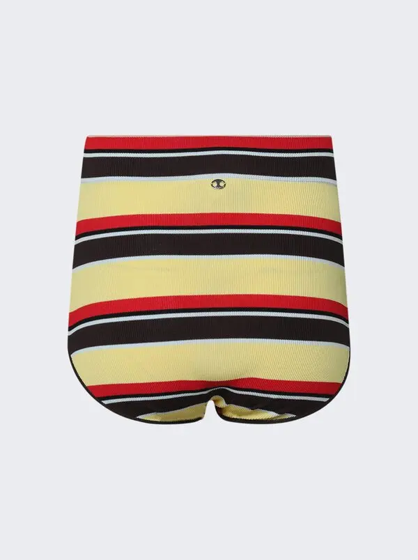Rabanne Knit Shorts Yellow