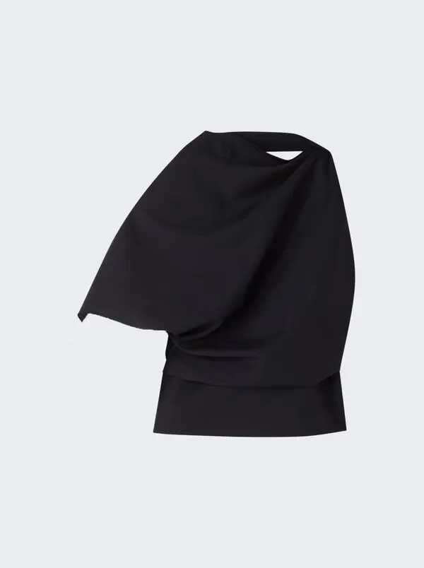 RÓHE Draped Open Back Top Night