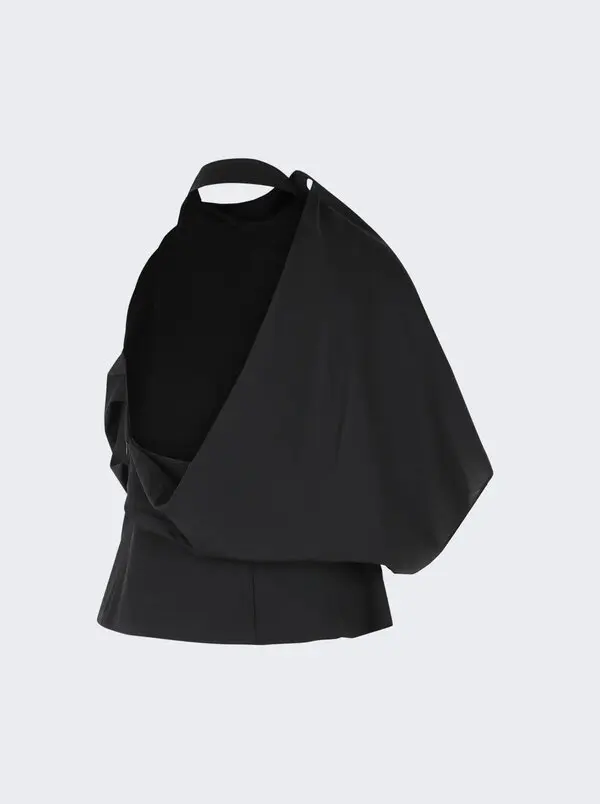 RÓHE Draped Open Back Top Night