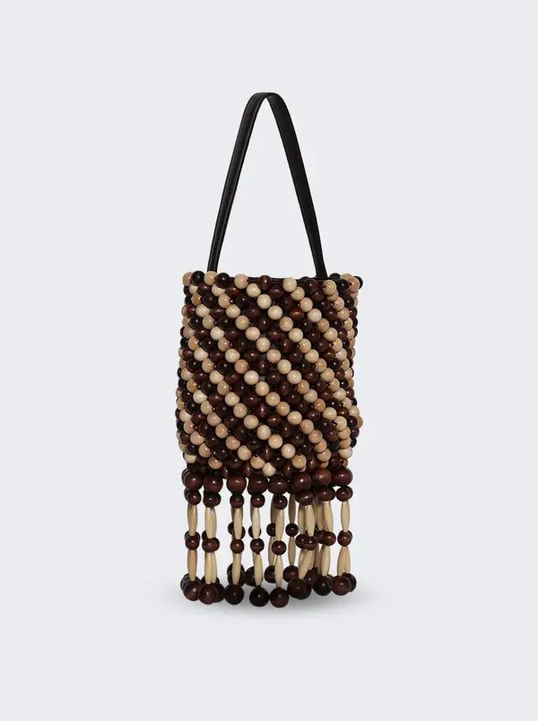 Rabanne Beaded Bag Wood