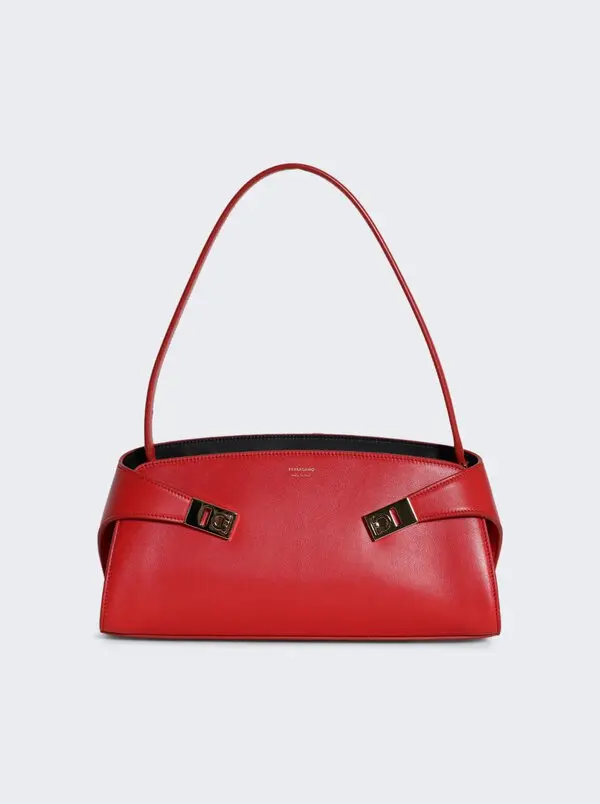 FERRAGAMO Hug East-west Shoulder Bag - Red