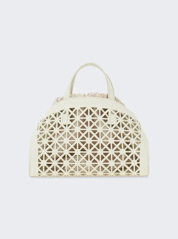 FERRAGAMO Laser Cut Mini Hug Handbag - Blue