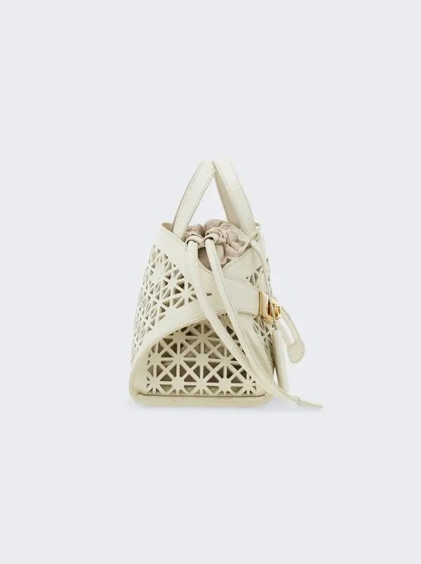 FERRAGAMO Laser Cut Mini Hug Handbag