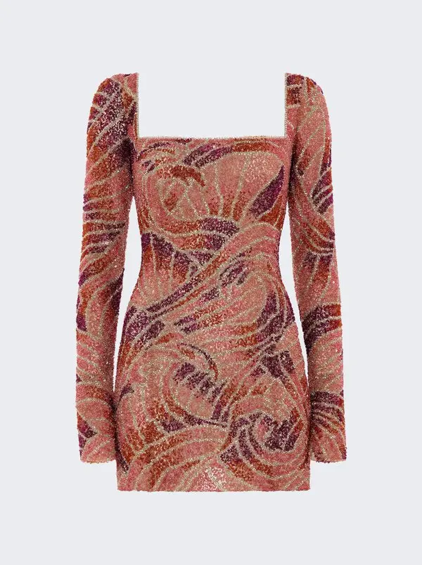 CLIO PEPPIATT Embellished Wave Mini Dress