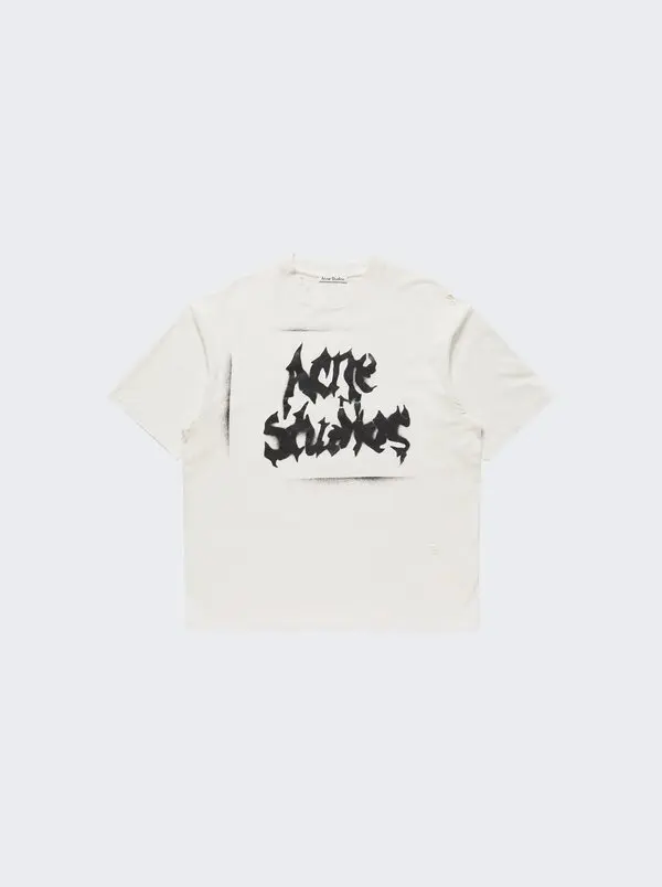 Acne Studios Gothic Logo Tee Dusty