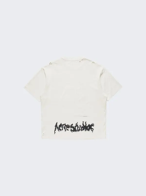 Acne Studios Gothic Logo Tee Dusty
