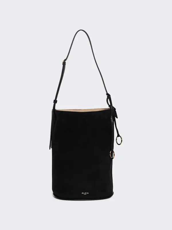 ALAÃA Alaïa Suede Bucket Bag - Black