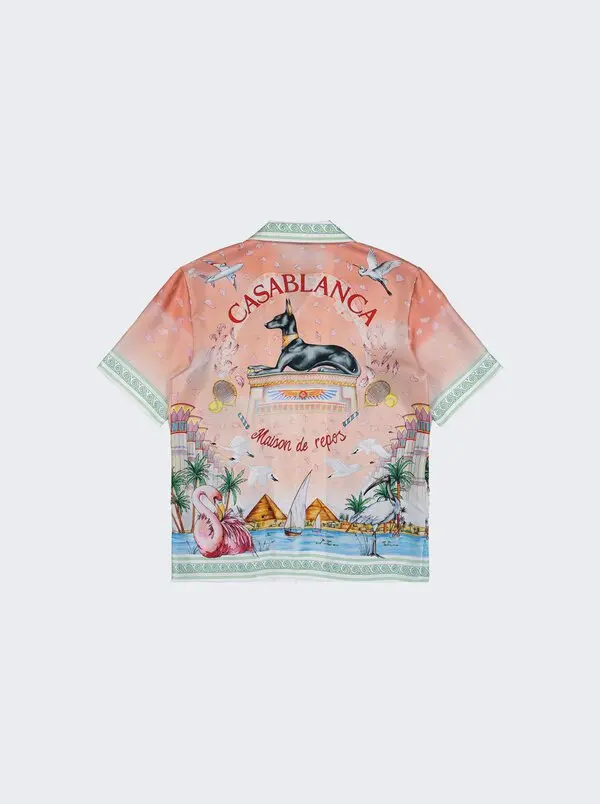 Casablanca Cuban Collar Shirt Ethereal
