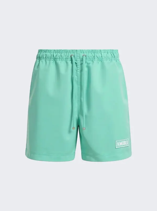 Amiri Patch Swimshort Powder Teal - Blue