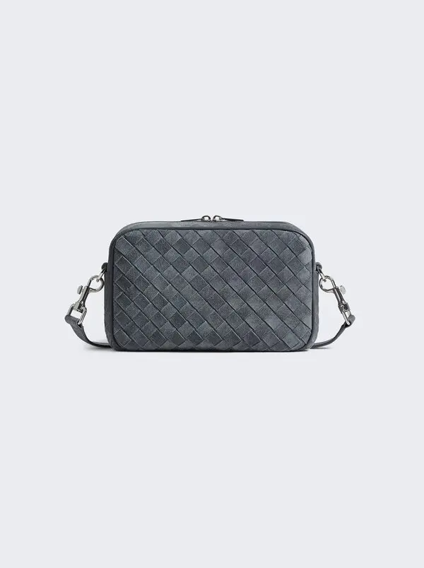 Bottega Veneta Small Intrecciato Camera Bag - Grey