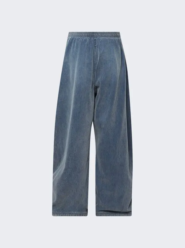 Alexander Wang Brushed Denim Sweatpant With Elasticated Waist Washed Light