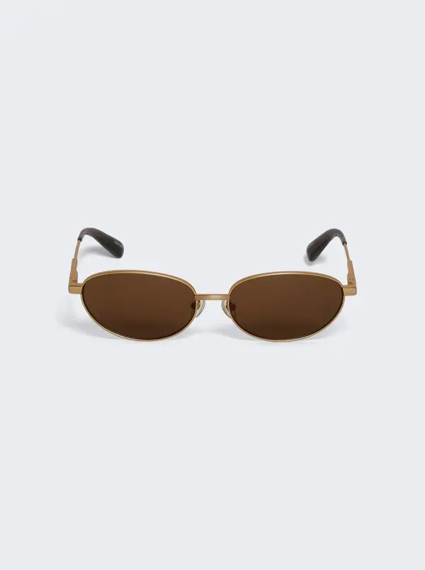Jacquemus Alba Sunglasses Matte Gold