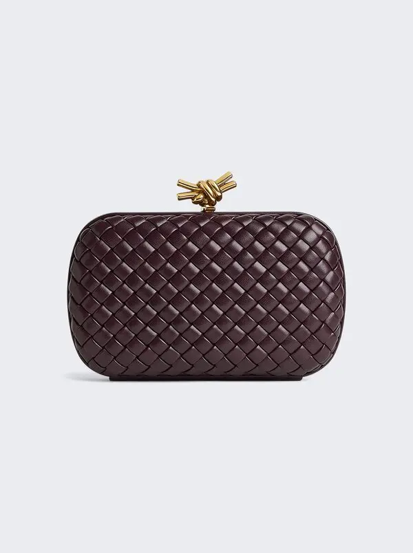 Bottega Veneta Knot Minaudière Clutch - Brown