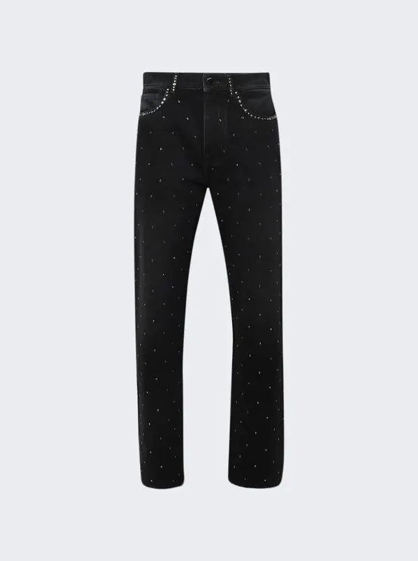 Amiri Studded Straight Leg Jeans