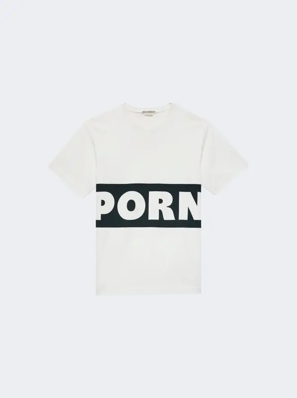JW Anderson Porn Tee And Green - White