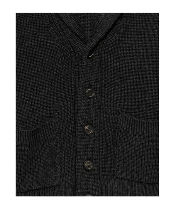 DRUMOHR Shawl Collar Patch Pocket Cardigan