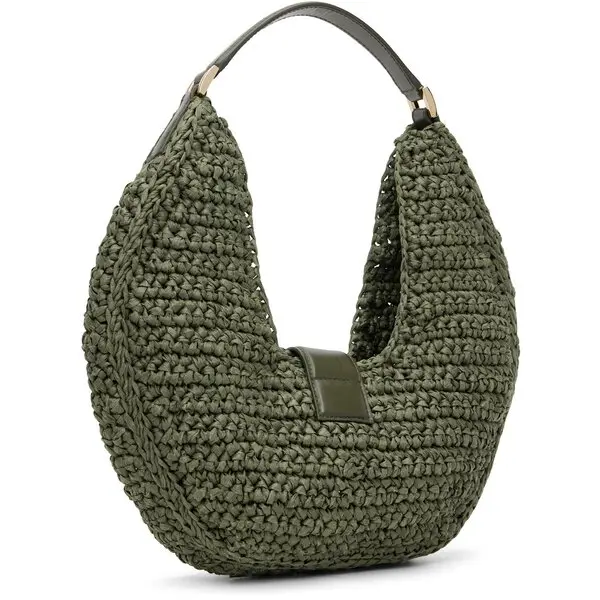 ANINE BING Lou Logo Plaque Shoulder Bag