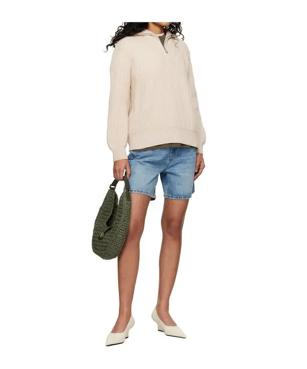 ANINE BING Lou Logo Plaque Shoulder Bag
