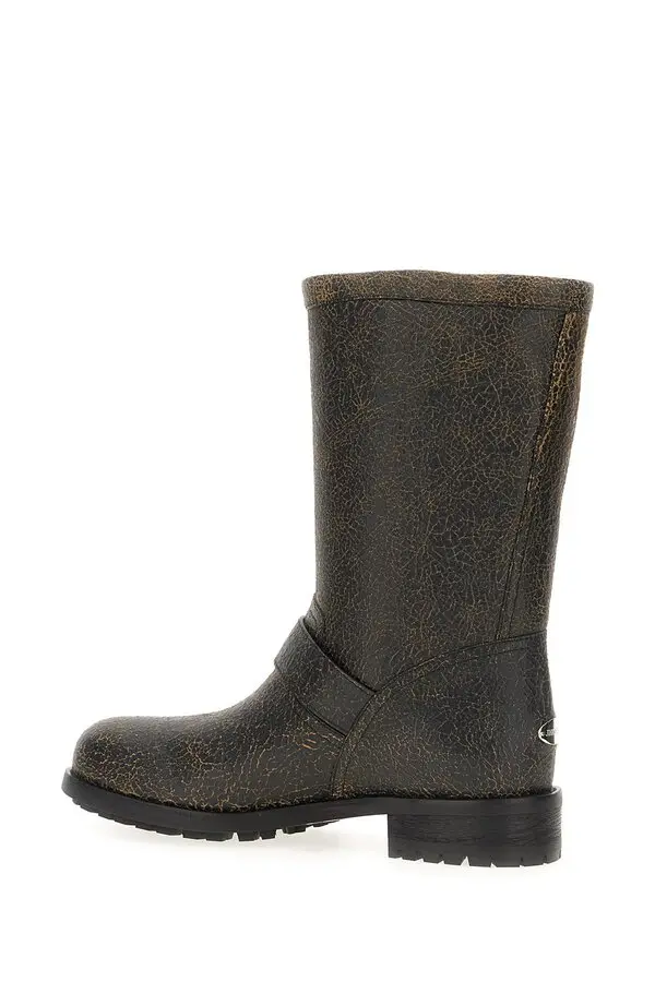 JIMMY CHOO Biker Mid Calf Boots