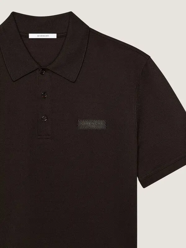 Givenchy Polo In Cotton With Paris Gros Grain