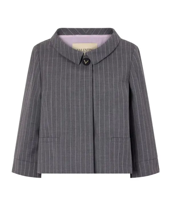 Valentino Garavani Striped Wool Jacket