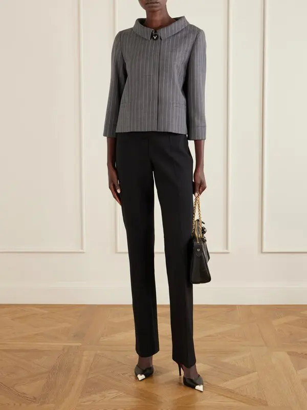 Valentino Garavani Striped Wool Jacket