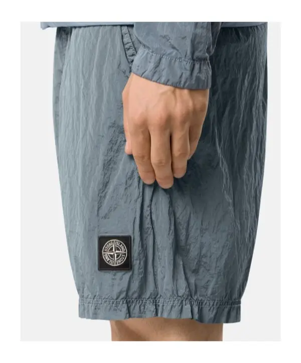 Stone Island Regular-fit Mid-length Swim Shorts With Pockets