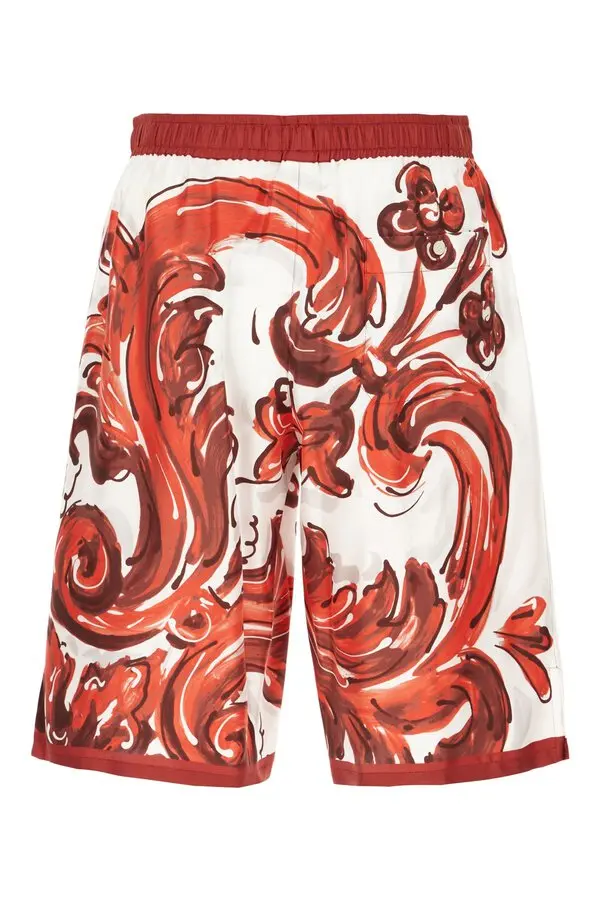Dolce & Gabbana Printed Drawstring Shorts - Multicolor