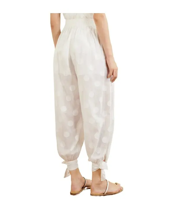 Zimmermann Polka-dot Cotton-poplin Balloon Pants