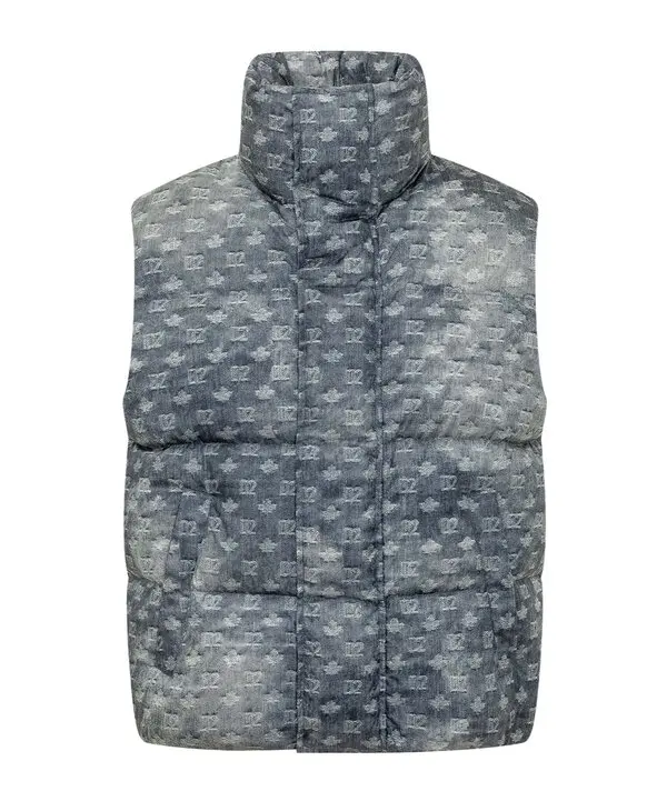 Dsquared2 Monogram Down Gilet - Gray