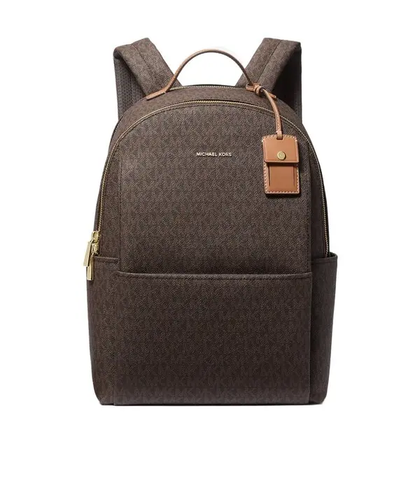 Michael Kors Sable Large Signature Logo Backpack