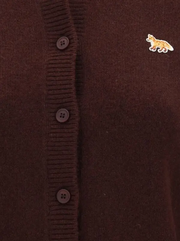 Maison Kitsuné Baby Fox Patch Knitted Cardigan