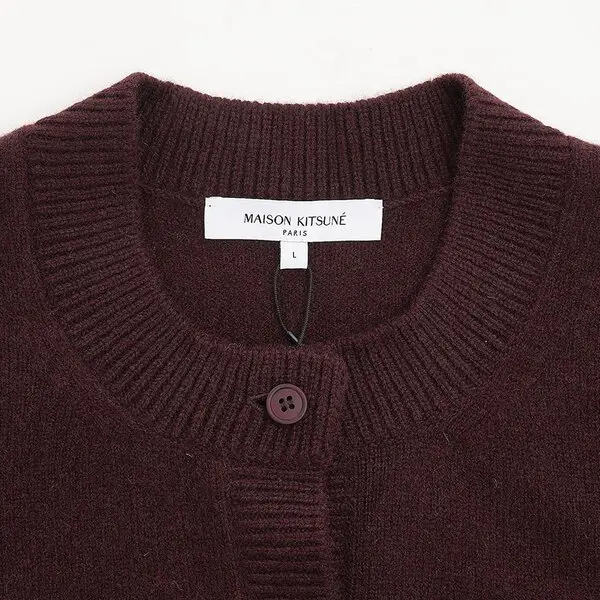 Maison Kitsuné Baby Fox Patch Knitted Cardigan
