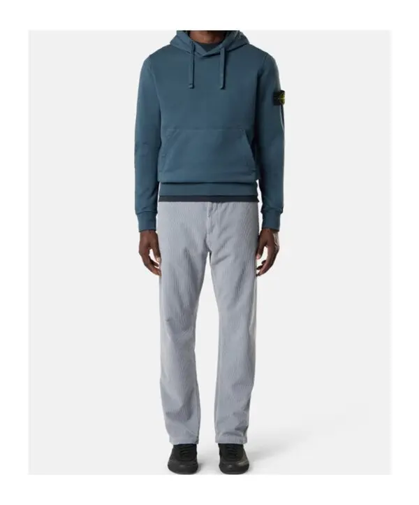 Stone Island Regular-fit Hooded Sweatshirt With Pouch Pocket