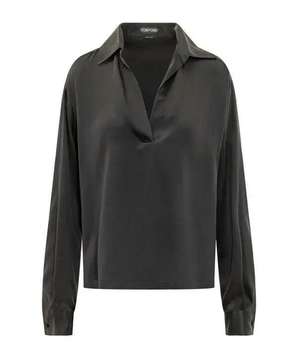 TOM FORD Long-sleeve Polo Shirt