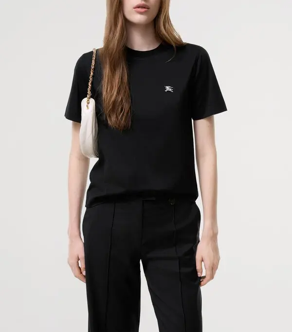 Burberry Cotton Embellished Equestrian Knight T-shirt