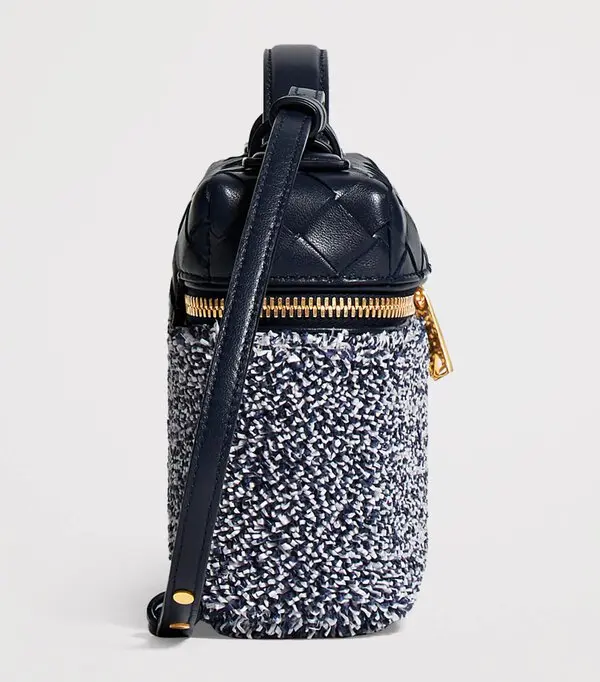 Bottega Veneta Rafia Bang Bang Vanity Case Bag