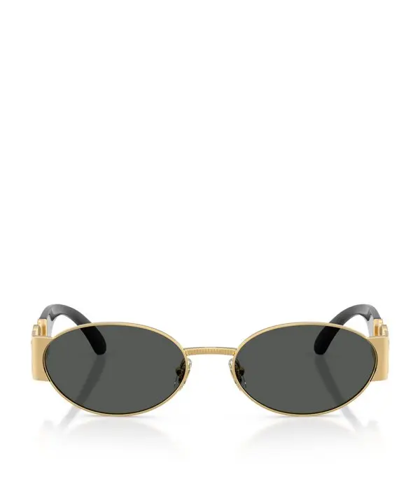 Versace Steel Oval Sunglasses
